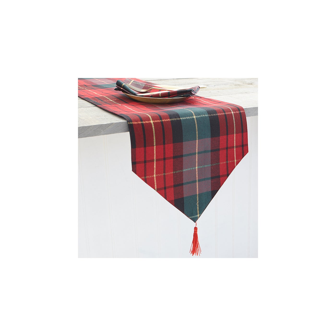 Traditional Check Table Runner - The Green Store - North Bay